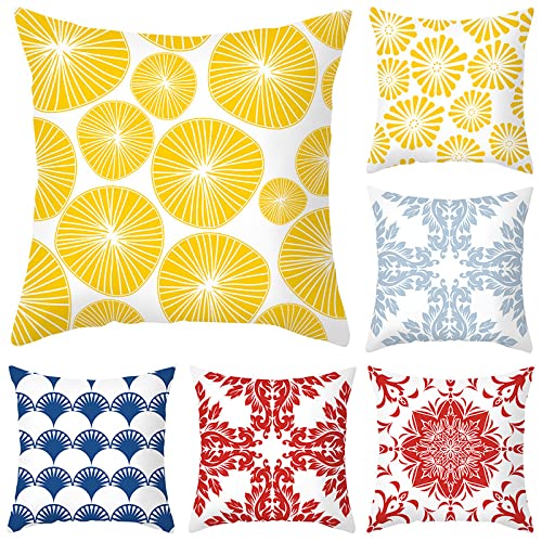 Fall Pillows Decorative Throw Pillows Peach Leather Geometric Pattern Pillowcase, Tpr364-10,45*45Cm (Excluding Pillow Core)