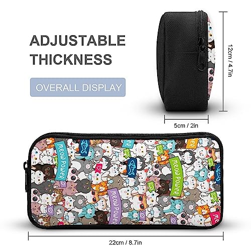 DTCCET Cute Cat Backpack, Classic Daypack Stylish Kitty Laptop Bag with Adjustable Shoulder Strap, Lightweight Colorful Cat Shoulders Backpack(Cute Cat)