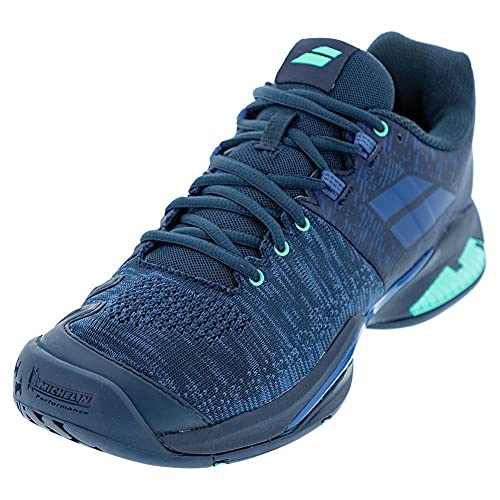 Babolat Men's Propulse Blast All Court Tennis Shoes, Dark Blue Viridian (US Size 8)