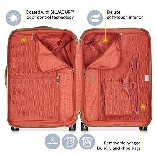 DELSEY Paris Chatelet Hardside 2.0 Luggage with Spinner Wheels, Angora, Carry-on 19 Inch