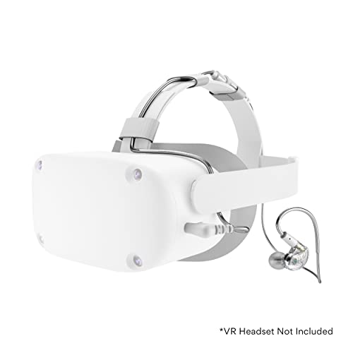 MEE audio M6 VR Multiplatform in-Ear Earphones with Headset Microphone for PS5, Xbox, Nintendo Switch, PC; Also Includes Short Cable and mounting Bracket for Oculus Quest and Other VR Gaming Headsets