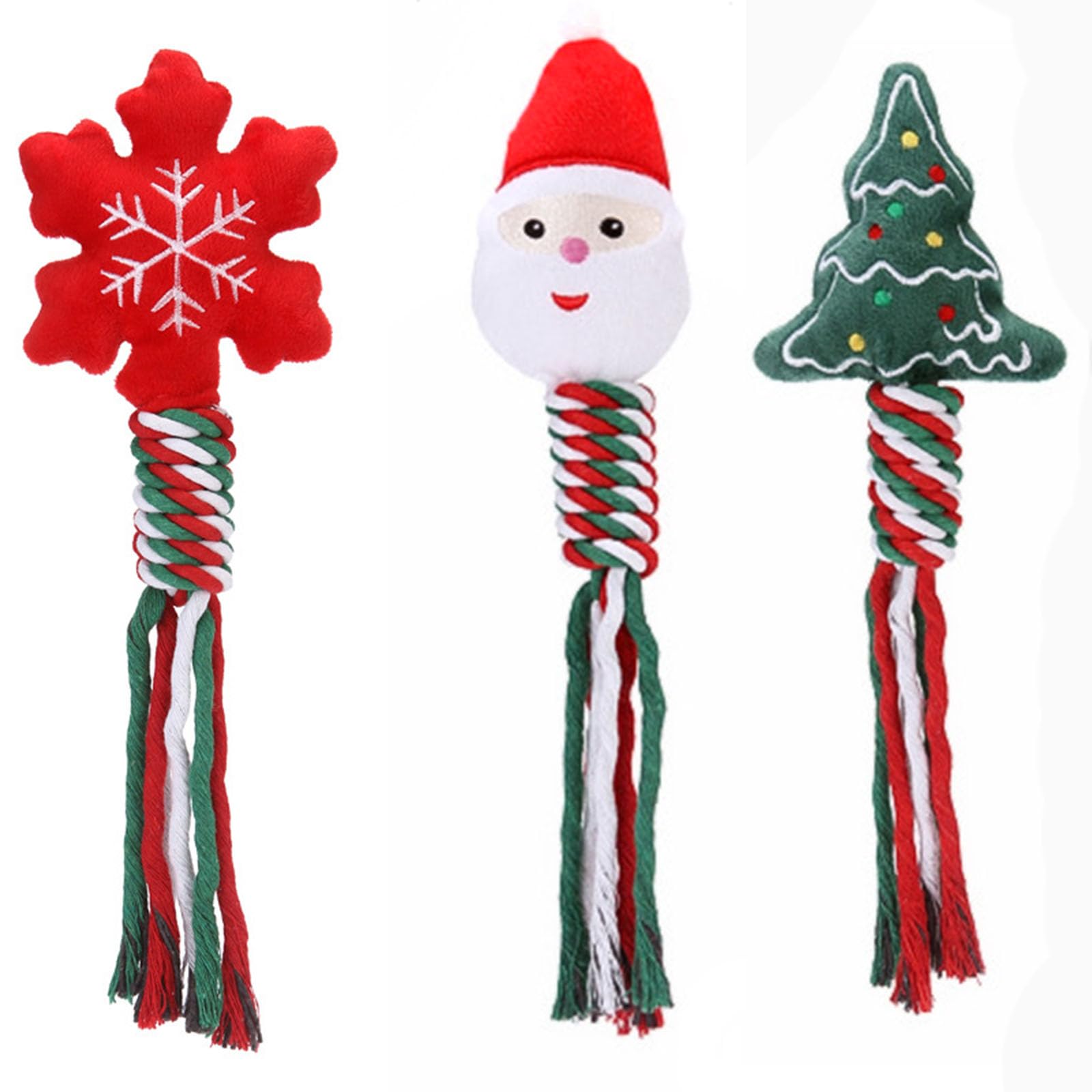 HESUILONG Dog Toys Puppy Teething Chew Toys,Dog Chew Toys Rope Toys,Cat Chew Toys,Safe Braided Rabbit Toys Healthy Gift Christmas Toy
