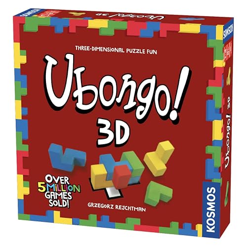 Ubongo 3D - a Kosmos Game | Geometric Puzzle Game with Three-Dimensional Blocks | Family Friendly Fun Game | Highly Re-Playable | Quality Components (Made in Germany) | 1 to 4 Players, Ages 8 and up