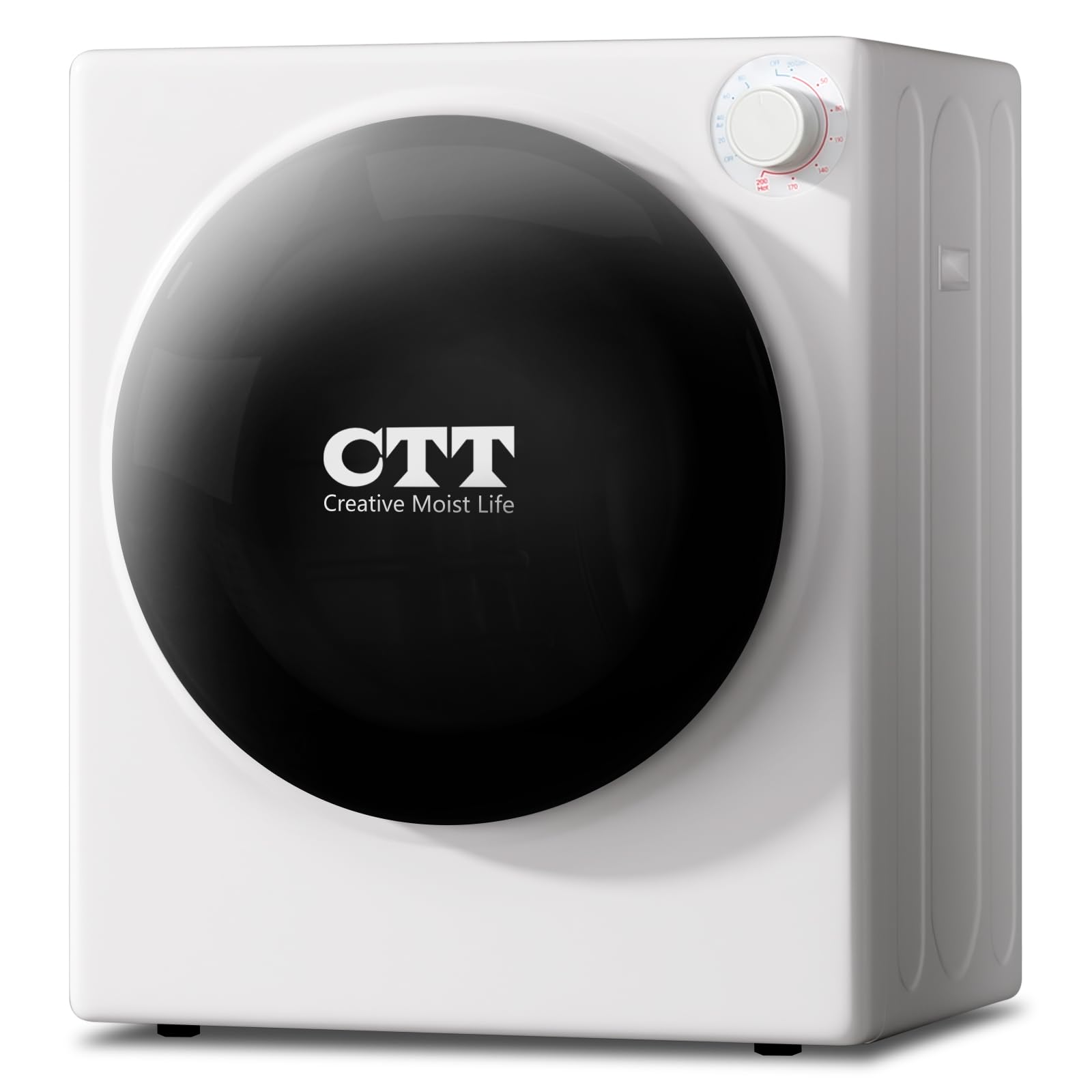 CTT Compact Dryer 2.0 cu.ft. Portable Clothes Dryers with Stainless Steel Liner Small Dryer Machine, Suitable for Apartments, Dorm, RVs, 110V