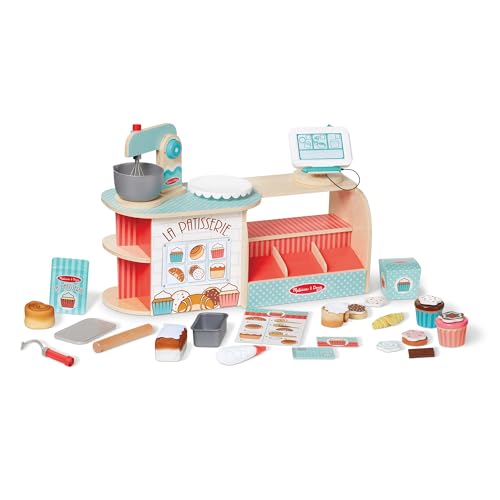 Melissa & Doug Wooden La Patisserie Bakery (39 Pieces) - FSC Certified