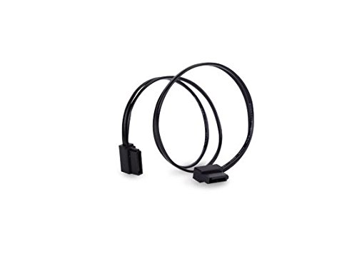 SilverStone Technology CP11B-300 300mm (11.8 in.) Ultra Thin 6Gb/s Lateral 90-Degree SATA Cable with Custom Low-Profile Connectors, SST-CP11B-300