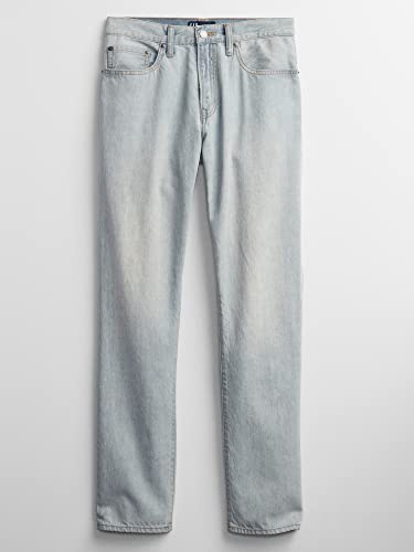 GAP Mens Slim-fit Jeans, Light Wash, 36W x 30L US