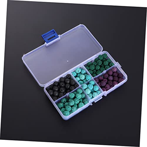 COHEALI 1 Box 200pcs Bulk Jewelry Natural Gemstone Beads Crystal Pendant Lava Beads Spacer Beads Round Chakra Beads Jewelery Making Beads Loose Beads Beading Jewelry Set Bracelet Beads Set