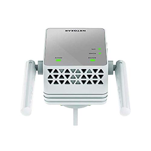 NETGEAR EX3700-100UKS AC750 WiFi Range Extender 802.11n/ac 1-Port Wall-plug External Antennas