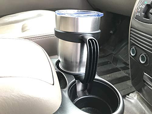 STRATA CUPS 30 oz Tumbler Handle - Available For 30 oz YETI Tumbler, OZARK TRAIL Tumbler, Rambler Tumbler- BFA free (Black)