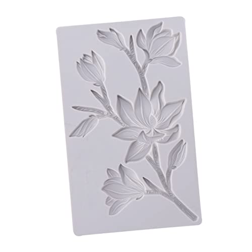COHEALI Chocolate Molds 1pc Camellia Silicone Mold Cake Stencil Ring Making Tools Accessory Tray Resin Casting Charm Holder for Necklace Camellia Ornament Making Tool Camellia Epoxy Mold