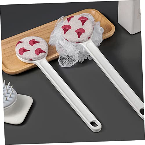 FOMIYES Bath Back Brush Bath Cleaner Mens Body Scrubber Mens Loofah Back Bath Brush Dual-Sided Back Brush Shower Foot Scrubber Bath Back Scrubber Scrubbing Brush for Shower Bathing Brush