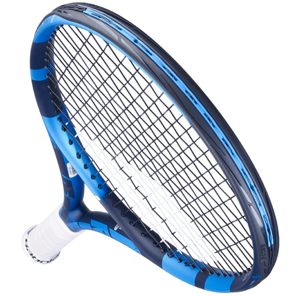 Babolat Pure Drive Team Tennis Racquet - Strung with 16g White Babolat Syn Gut at Mid-Range Tension (4 1/8" Grip)