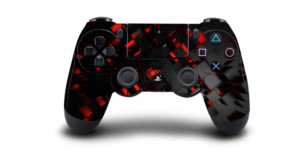 FOTTCZ [3PCS] Whole Body Vinyl Sticker Decal Cover Skin for PS4 Controller - 3pcs. Comb A