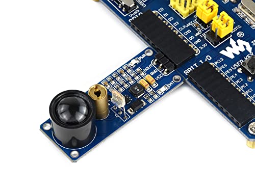 Waveshare Laser Receiver Module Laser Sensor Module Transmitter Module for AVR PIC, Compatible with Raspberry Pi 5/4B/3B/Zero/Zero W/Zero 2W/Pico/Pico W/Pico WH