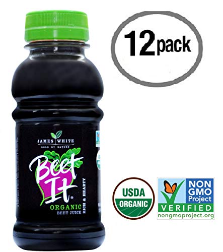 BEET IT Organic Beet Juice, 8.5oz (12 Pack) | Non GMO, 100% Natural Organic juice- Gluten Free, No Added Sugar, Not from Concentrate | Nutrient Packed Vegetable Juice