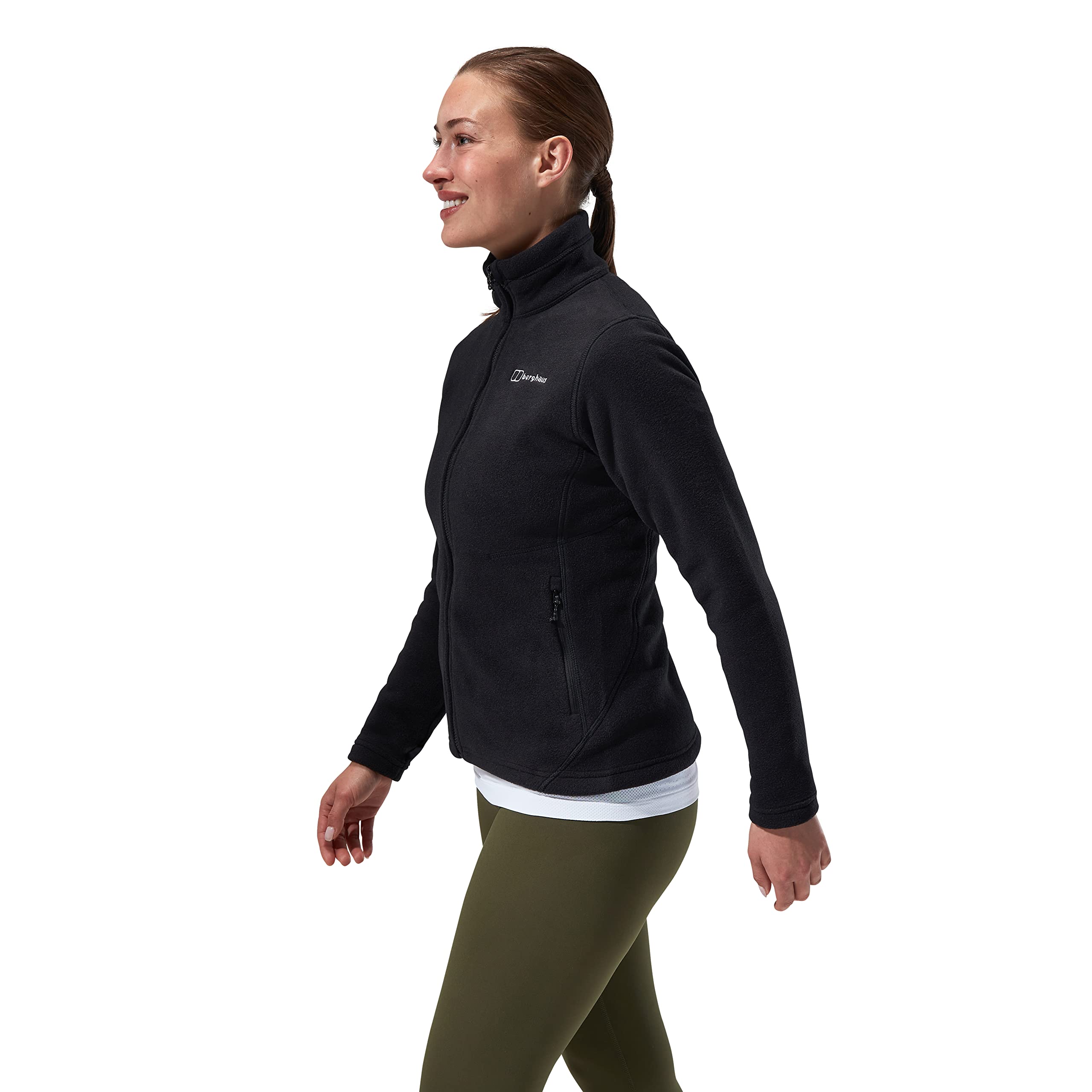 Berghaus Women's Prism Polartec Interactive Jacket, Black/Black, 12