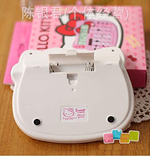 Hello Kitty Calculator Super Cute 12 Digit Calculator Girl and Woman Calculator Large LCD Display Dual Drive by Solar Energy and Battery for School Office Home (White)
