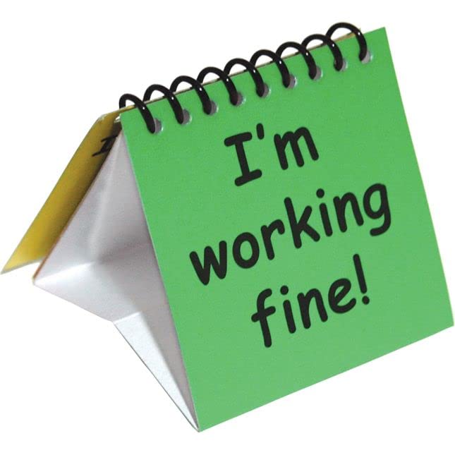 Really Good Stuff I Need Help Mini Flip Chart Signs for Students – Set of 12 - Self Assessment for Students in the Classroom