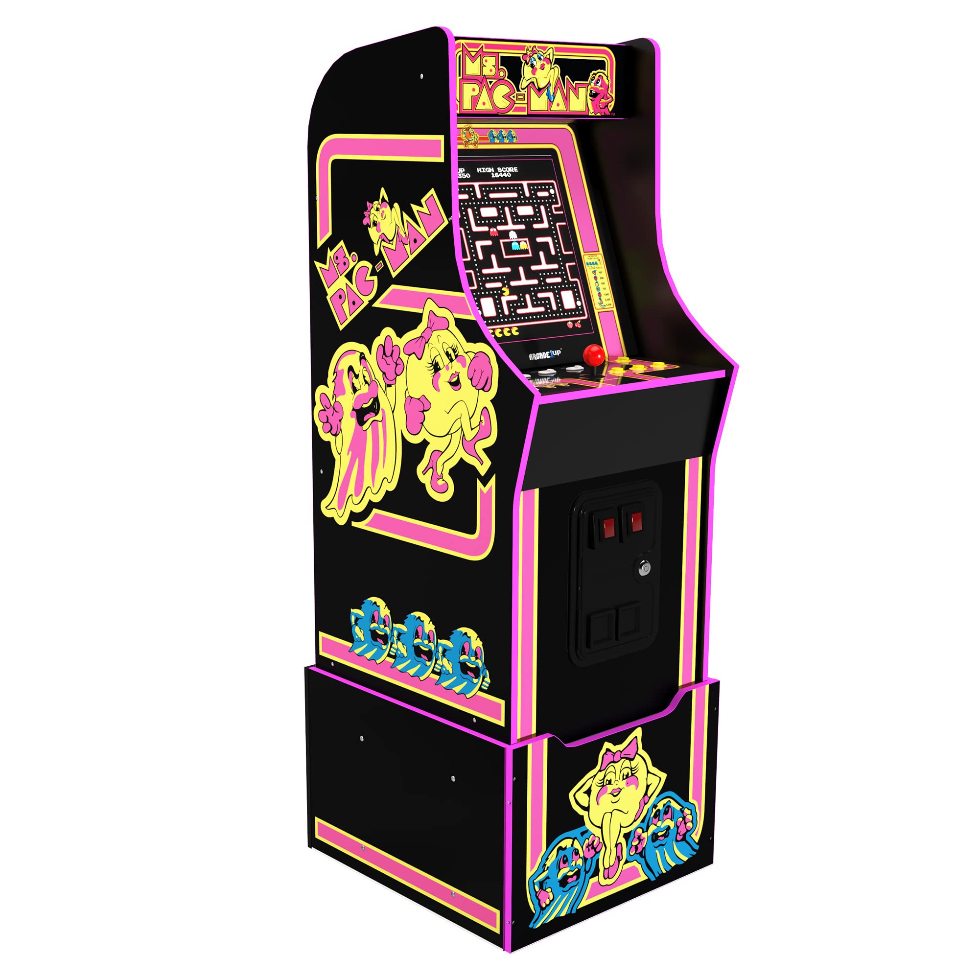 Arcade1Up BANDAI NAMCO Legacy Arcade Game Ms. PAC-MANâą Edition â Arcade Machine for Home - 14 Classic Games