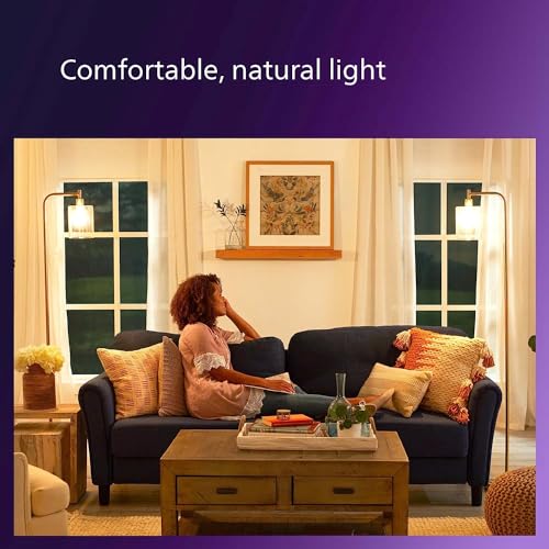 PHILIPS LED Flicker-Free Frosted Dimmable BR30 Light Bulb - EyeComfort Technology - 650 Lumen - Soft White (2200K) - 7.5W=65W - E26 Base - Title 20 Certified - Ultra Definition - Indoor - 4-Pack