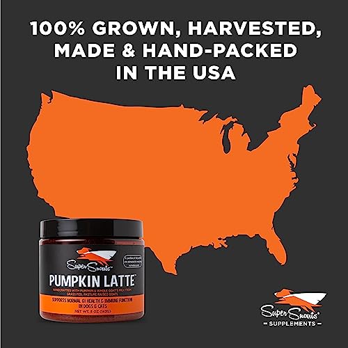 Diggin's Your Dog Super Snouts Pumpkin Latte Digestive Supplement for Dogs and Cats, 5 Ounce - Antibiotic Free, Maintains Healthy Gut, Promotes Stool Consistency