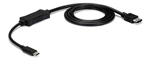 StarTech.com USB C to eSATA Cable - 3 ft / 1m - 5Gbp - for HDD/SSD/ODD - External Hard Drive Adapter - USB 3.0 to eSATA Converter (USB3C2ESAT3)