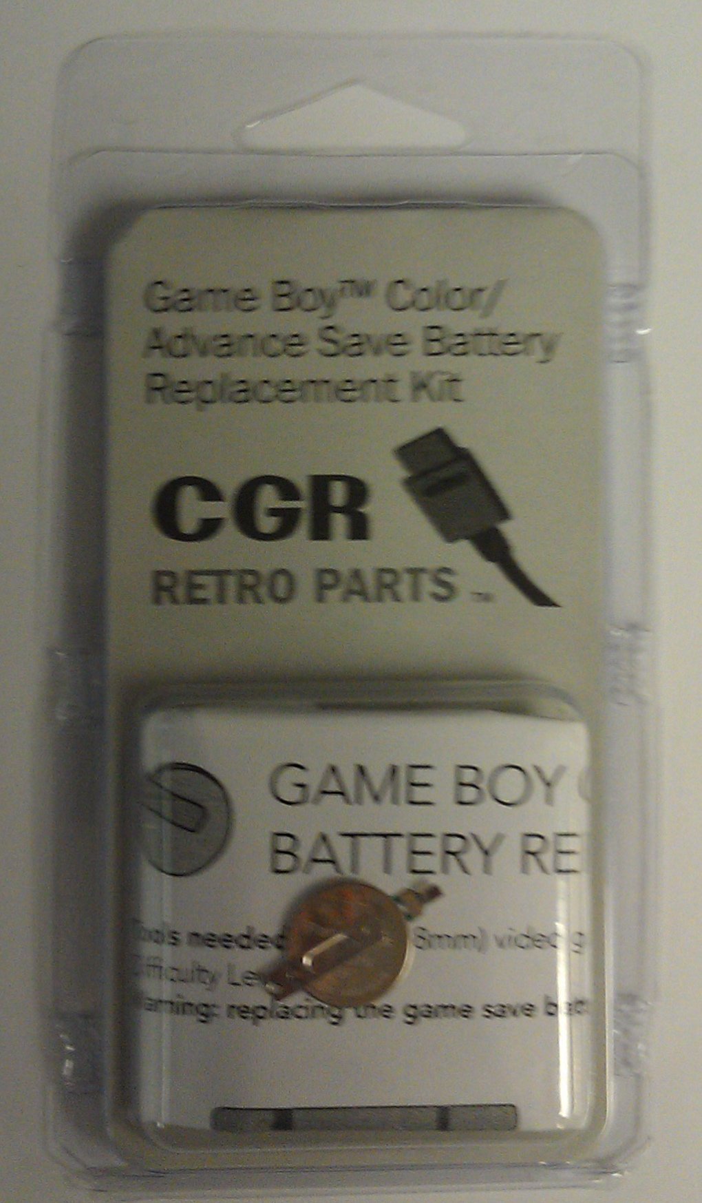 Game Boy Color/Advance Save Battery Replacement Kit (with illustrated instructions)