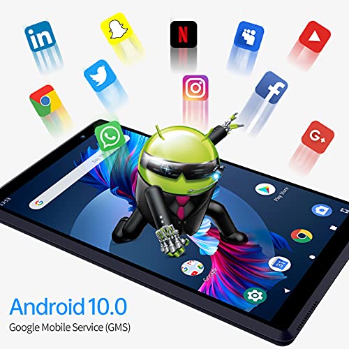 PRITOM Android Tablet 8 inch Android Tablet, 2GB RAM, 64GB ROM, Quad Core, HD IPS Screen, 8.0 MP Rear Camera, Wi-Fi, Bluetooth, Tablet PC, Black