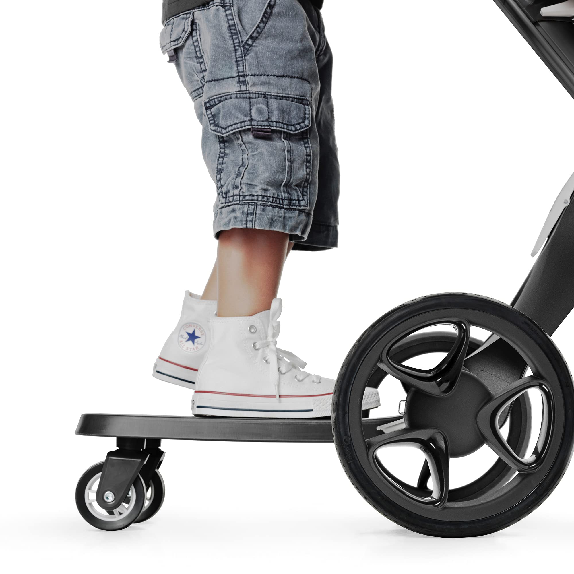Stokke Xplory Sibling Board, Black - Allows Your Toddler to Ride Next to Their Sibling - Compatible with Stokke Xplory Strollers