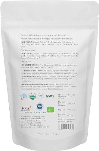 AURANIGHT Avipattikar Powder | Acidity Ayurvedic Medicine | USDA | EU Organic | 100 Gm