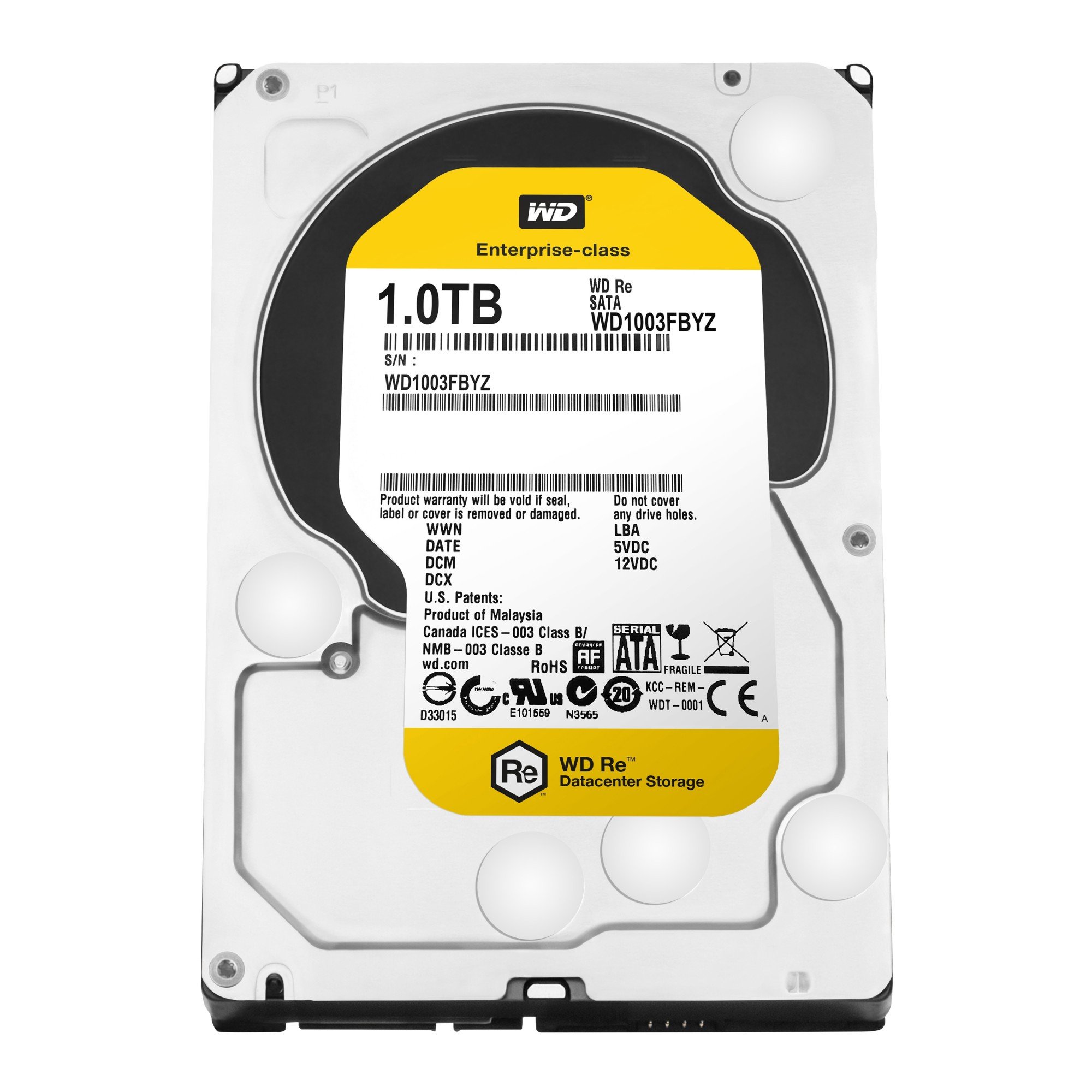 Western Digital 1 TB Western Digital RE SATA III 7200 RPM 64 MB Cache Bulk/OEM Enterprise Hard Drive Western Digital1003FBYZ
