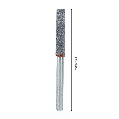 FAMKIT 3Pcs Grinding Stone Set 4mm 5/32in Diamond Chainsaw Sharpener Burr Stone File Sharpening Tool for Rotating Tool