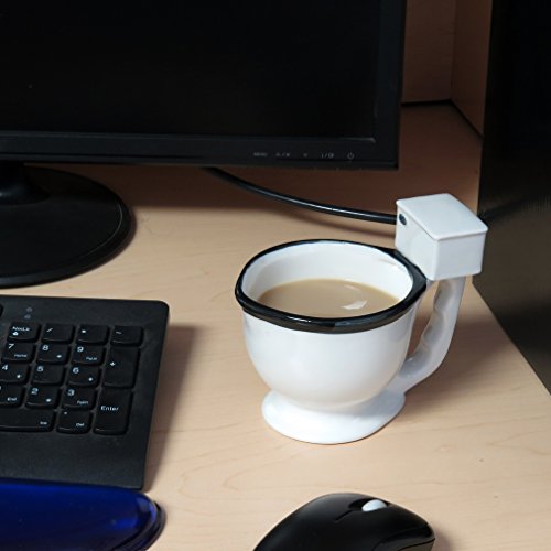 Evelots Toilet Coffee Mug/Cup-Ceramic-Tea/Beverage/Candies-10 Ounces-Hilarious.
