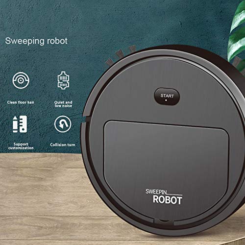 Cusstally Smart Robot Vacuum 3-in-1 Household Cleaning Machine Automatic Vacuum,Black