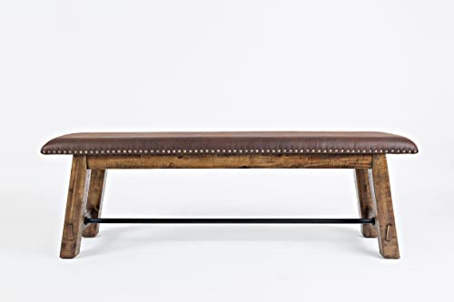 Jofran Cannon Valley Dining Bench, 56" W X 15" D X 19" H, Finish, (Set of 1)