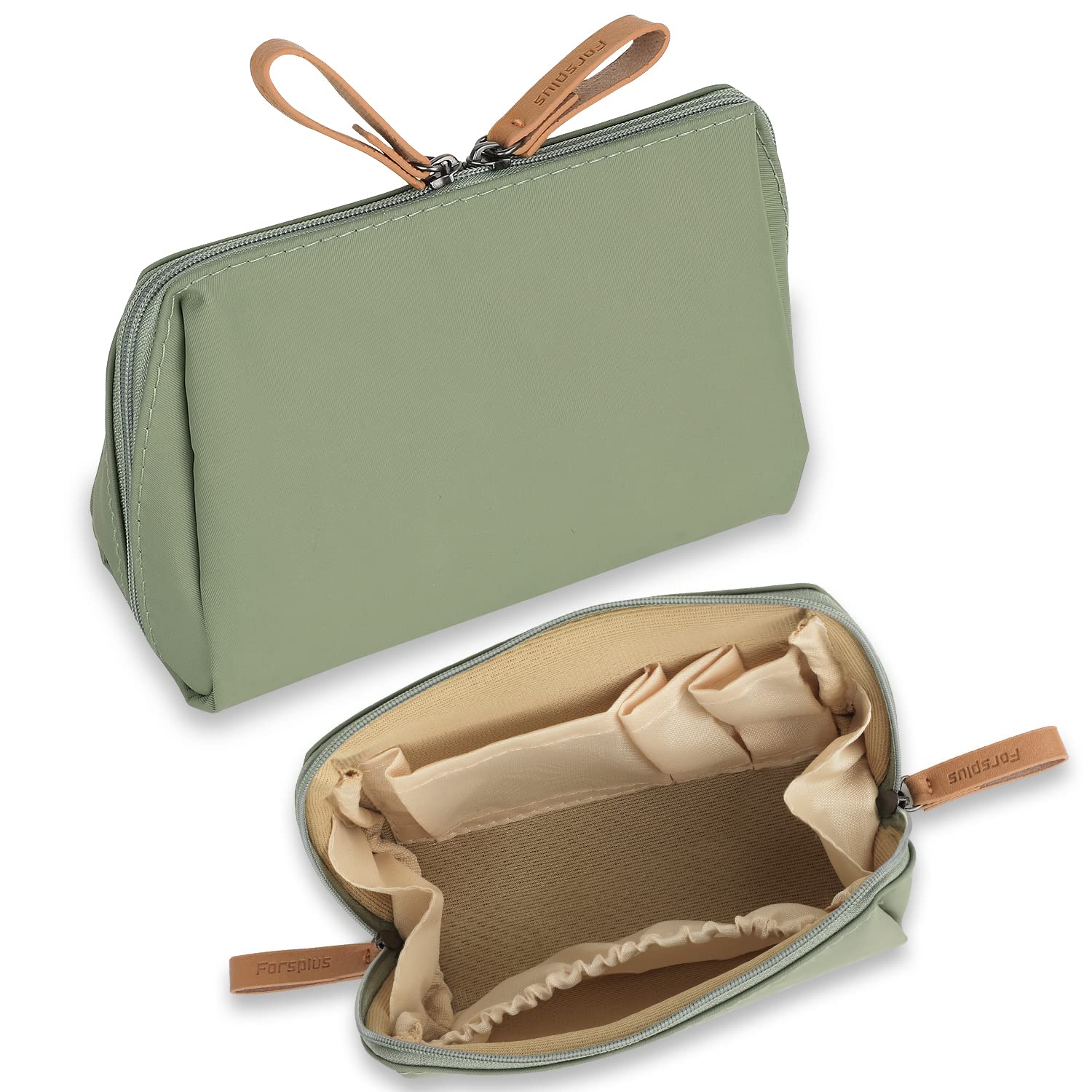 BSMAX 2023 New Travel Makeup Pouch for Women, Portable Mini Waterproof Travel Makeup Pouch (Green)