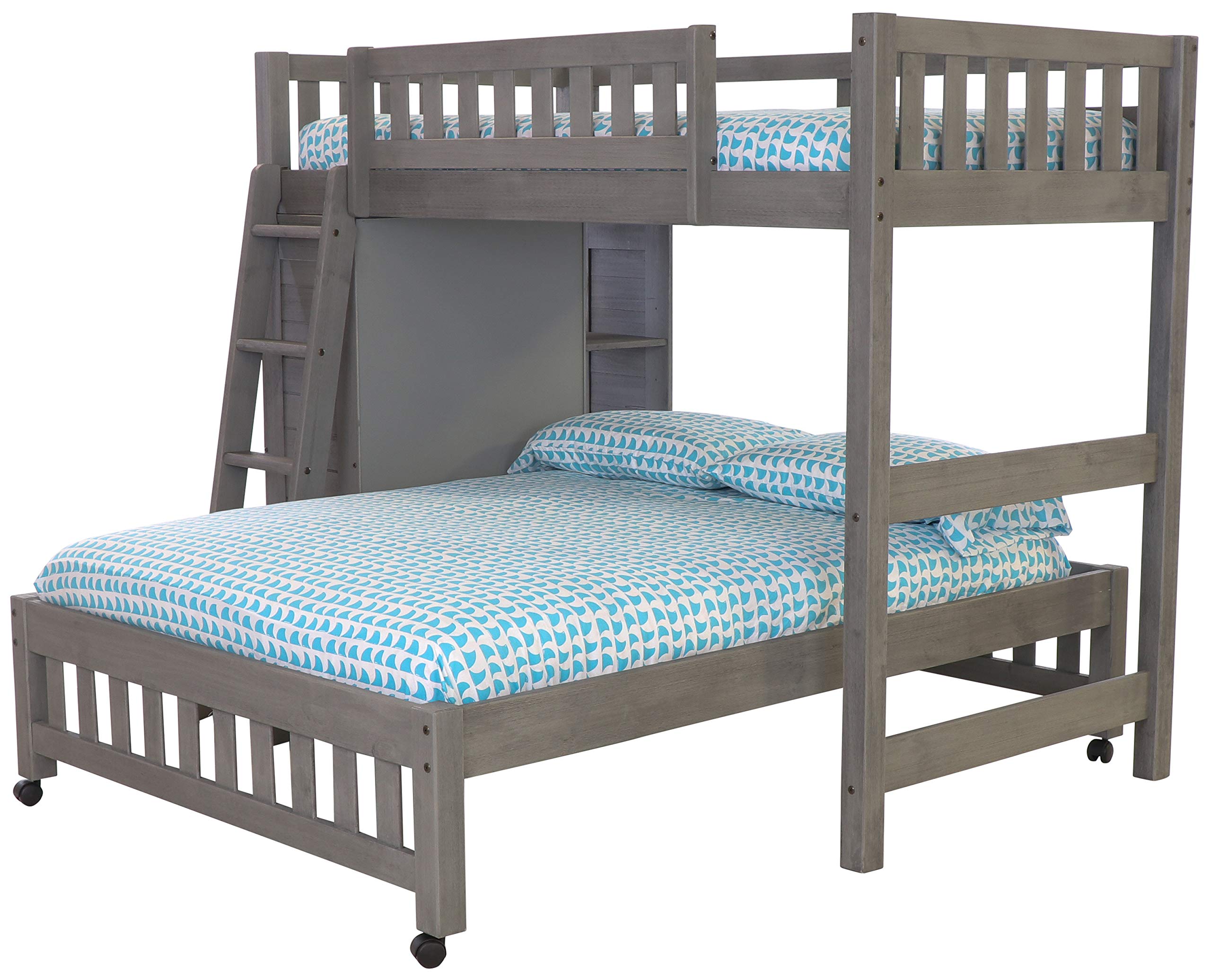 Discovery World Furniture Charcoal Twin Over Full Loft