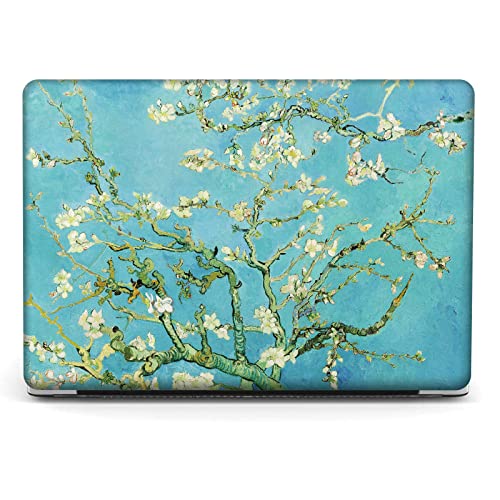 Berkin Arts Compatible with MacBook Air 13.6 inch Cover, 2022 Release A2681 M2 with Liquid Retina Display & Touch ID with Keyboard Cover & Screen Protector Cloisonnism (Almond Blossom by Van Gogh)