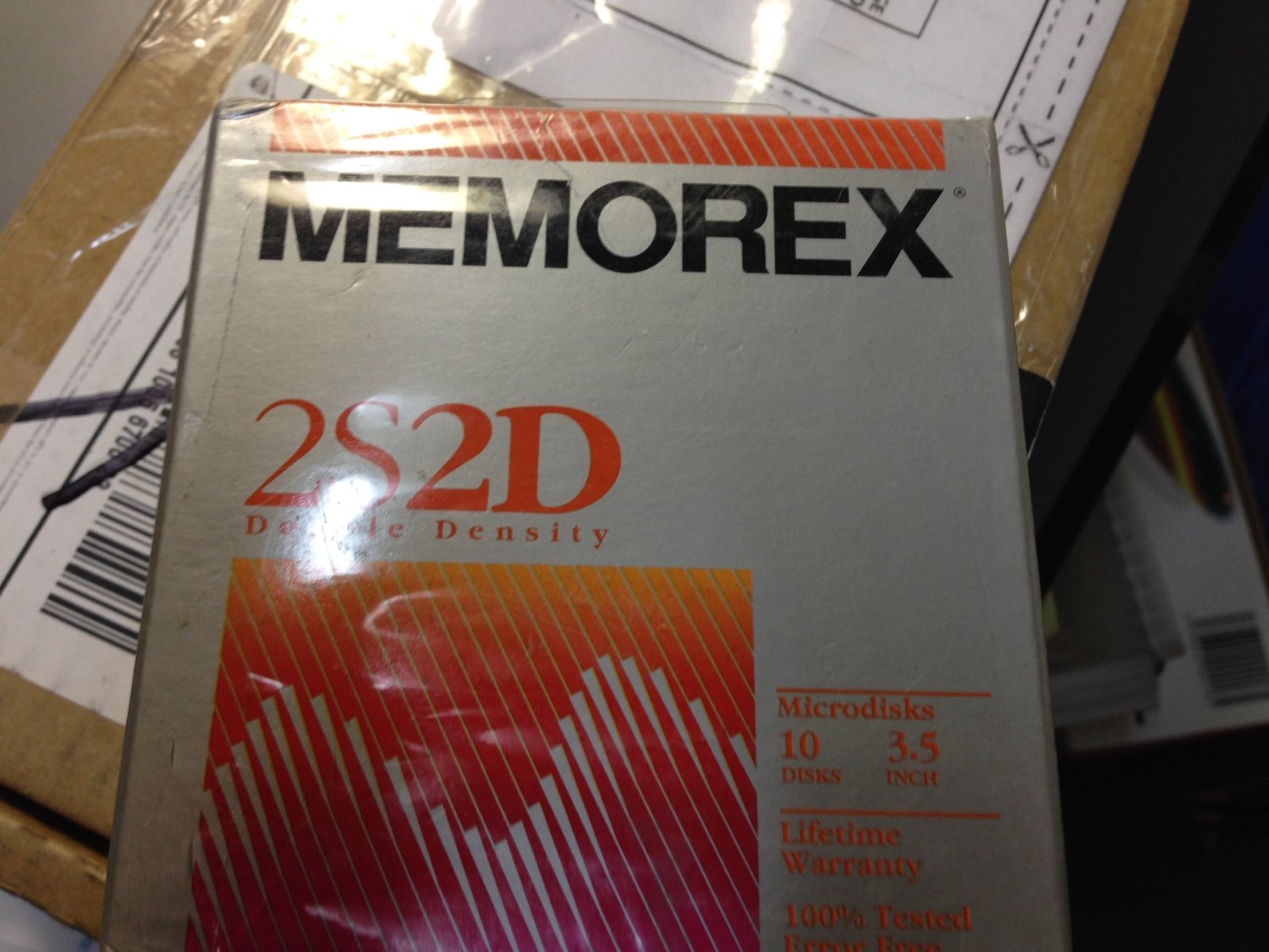 New Memorex 10 Floppy Disks 3.5" Double Density 2S2D 3 1/2" - MAC/Macintosh Formatted Diskettes Disc Microdisks