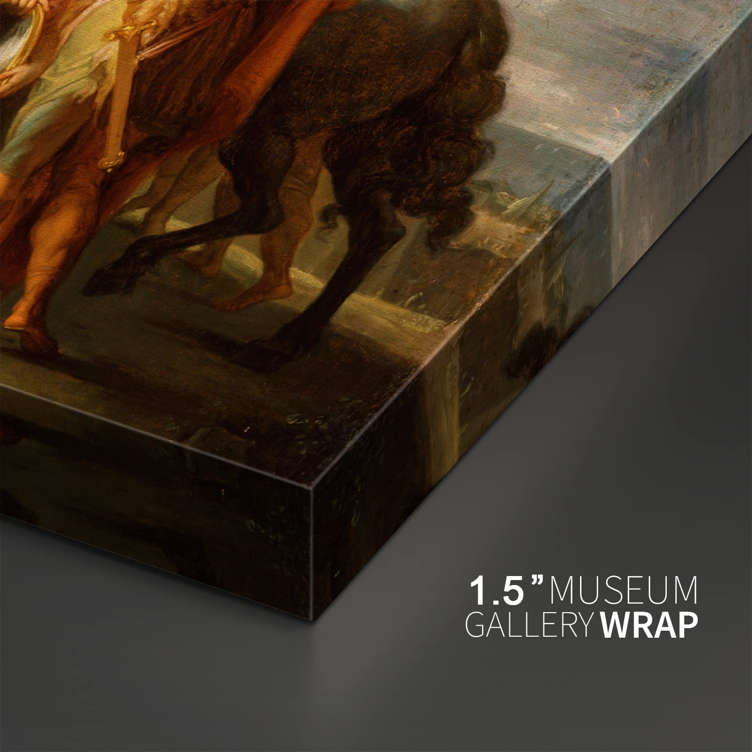 artprints1stop Canvas Print Wall Art - Alexander The Great Founding Alexandria - 48x32 inches