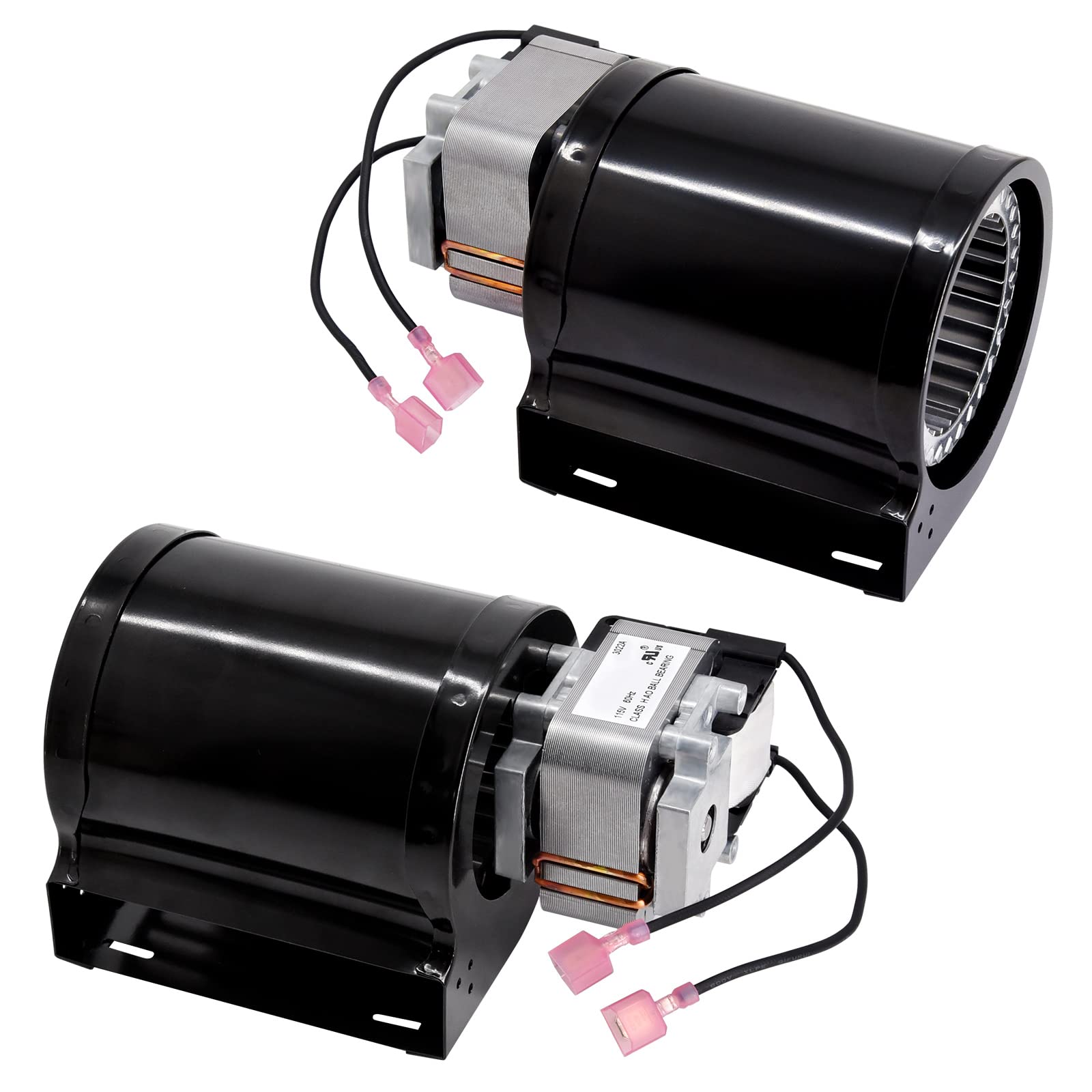 Replacement Blower Motor for Lopi Freedom Bay & Freedom II & Answer & Revere, Avalon Olympic 1190 Wood Stove Insert, 99000137 99000123 99000190 99000126 99000128 99000133 Blower Fan (Left + Right)