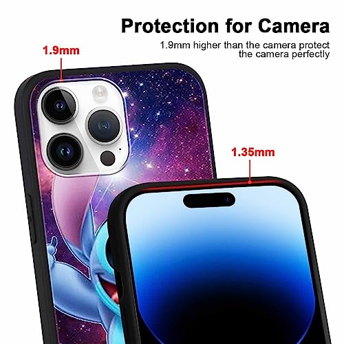 FGIAZDU 3 Pack Cute Cartoon Phone Case for iPhone 14 Pro Max Case 6.7",Girly Kawaii Anime Character Aesthetic Cases for Women Girls Boys,Soft TPU Shockproof Funda for iPhone 14 Pro Max Black