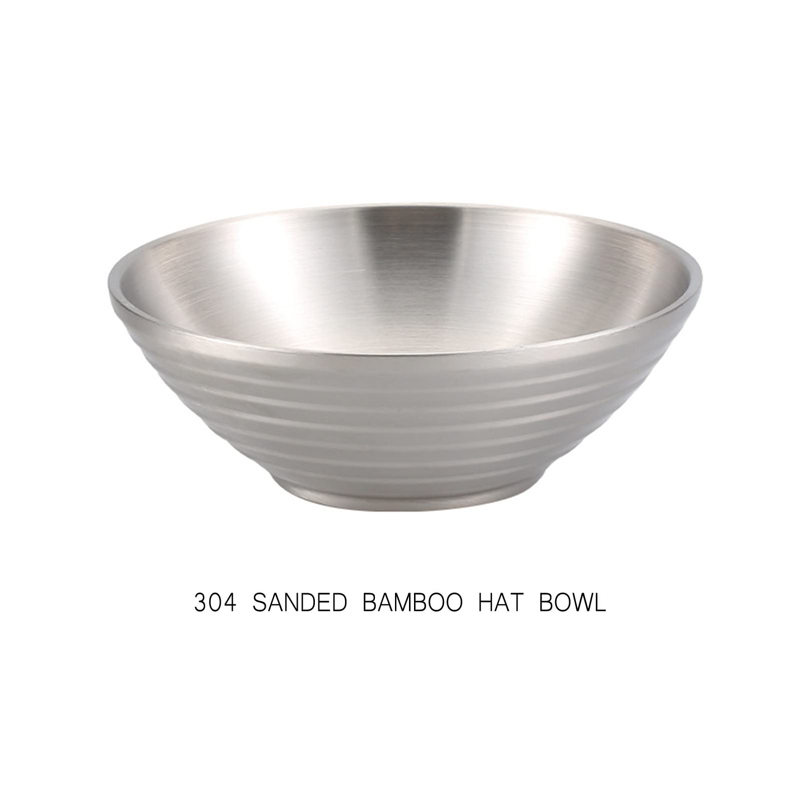 Cakina Placement Mats for Dining Table Round Ramen Bowls Stainless Steel Serving Bowls Insulated Bowls for Ramen Metal Bowls Double Walled Soup Bowl Dinner Table Set for 6 (A, A)