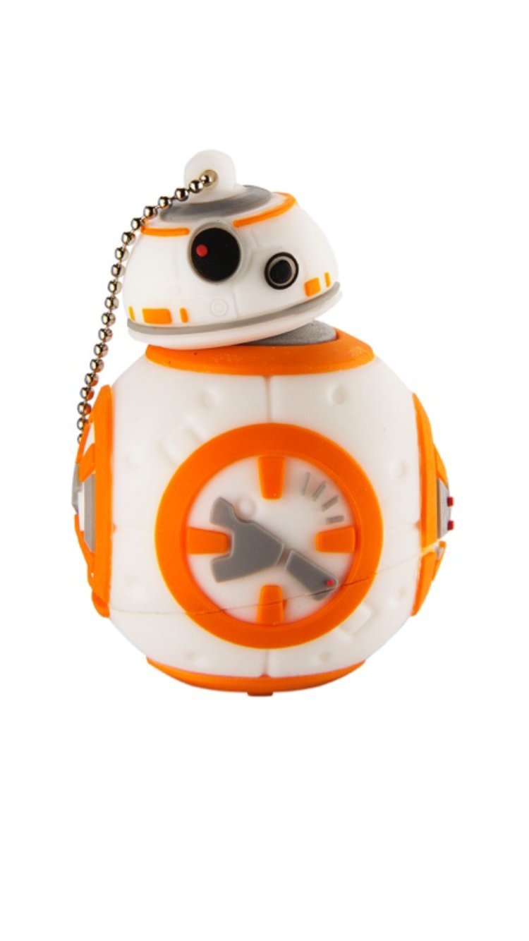 Star Wars BB8 Sculpted 8 GB USB Flashdrive Memory Stick with Keychain 8 gigabyte (LYU-08B7.FXV6)
