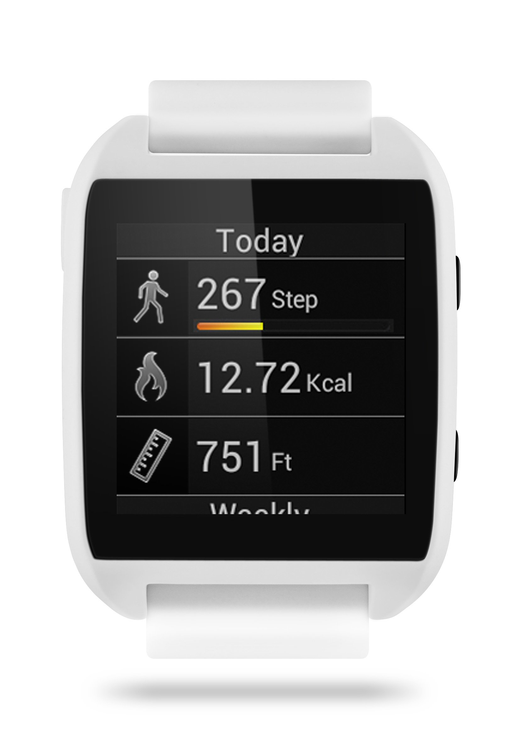Smart Watch, Ematic All in One Easy to Wear [ Wearable ] White Smartwatch with Carrier Case [ ESW454W ]