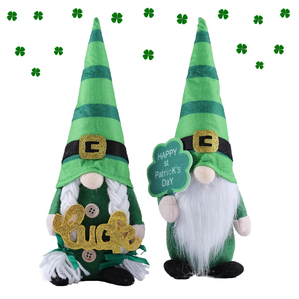 MEUPEHO St Patricks Day Gnomes Plush Cute Mr and Mrs Scandinavian Tomte Doll St Patricks Day Gifts for St Patricks Day Decor