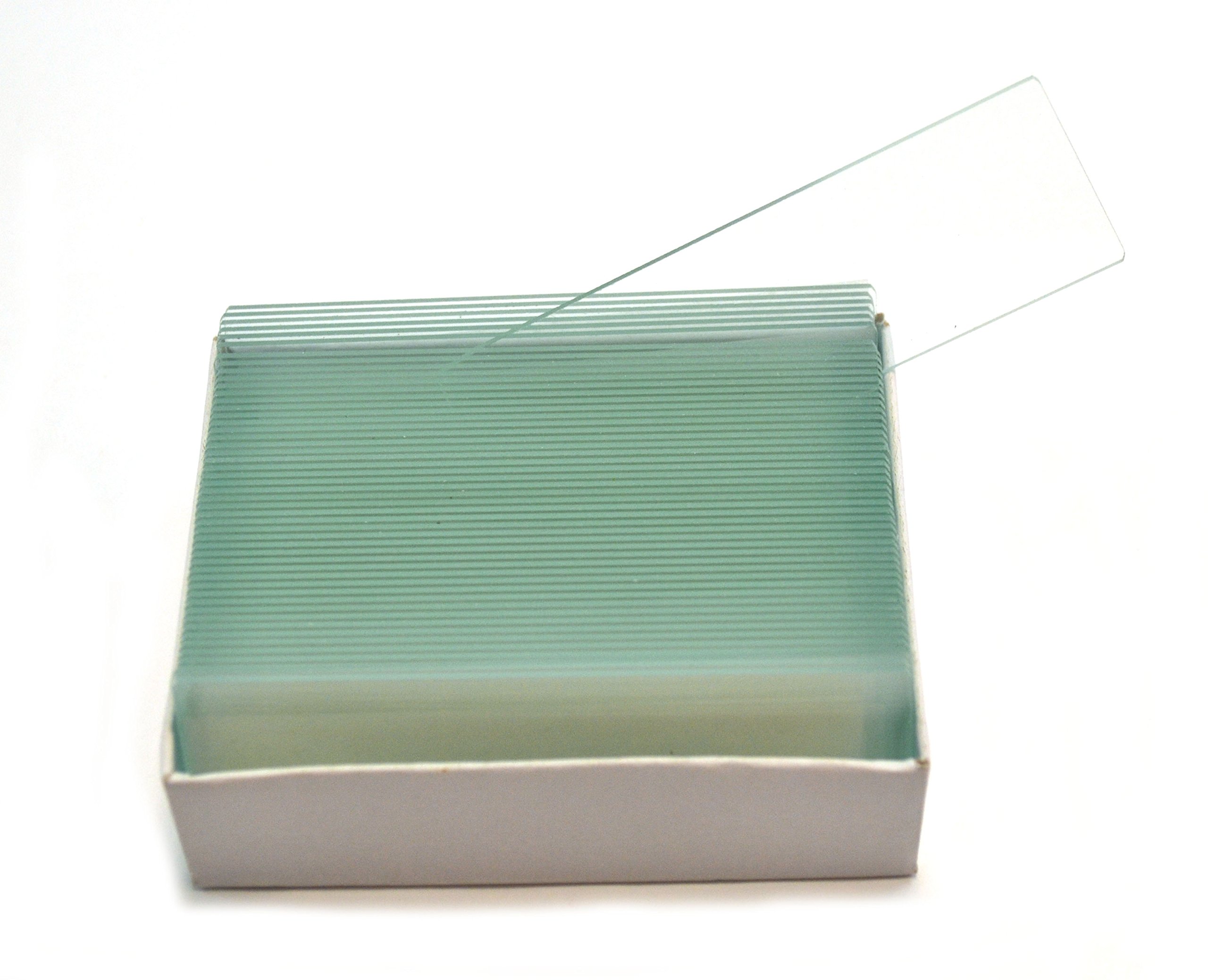 Eisco Labs Microscope Glass Slide - Plain - Pack of 50, Size 75 x 25 mm Thickness 1.1-1.2