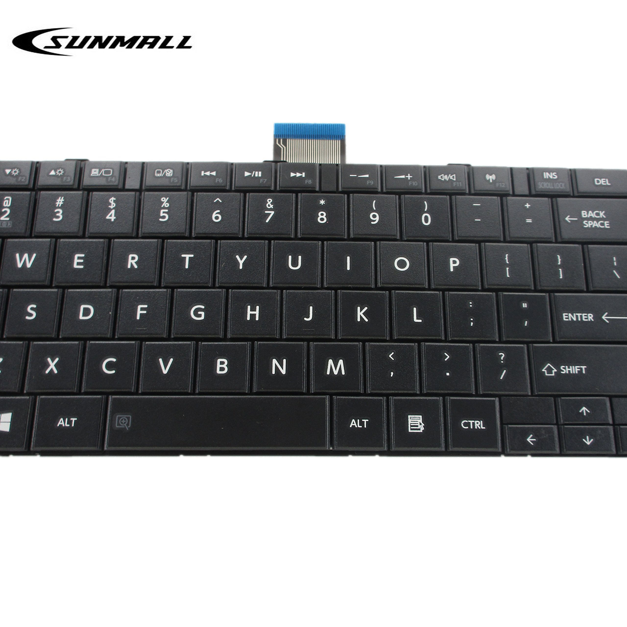 SUNMALL Keyboard Replacement only Compatible with Toshiba Satellite C50-A C55-A C55D-A C55T-A C55DT-A C55DT-A Series Laptop,fits Part Number V143026CS1 (DO NOT FIT C50-B, C50D-B,C55-B, C55D-B)