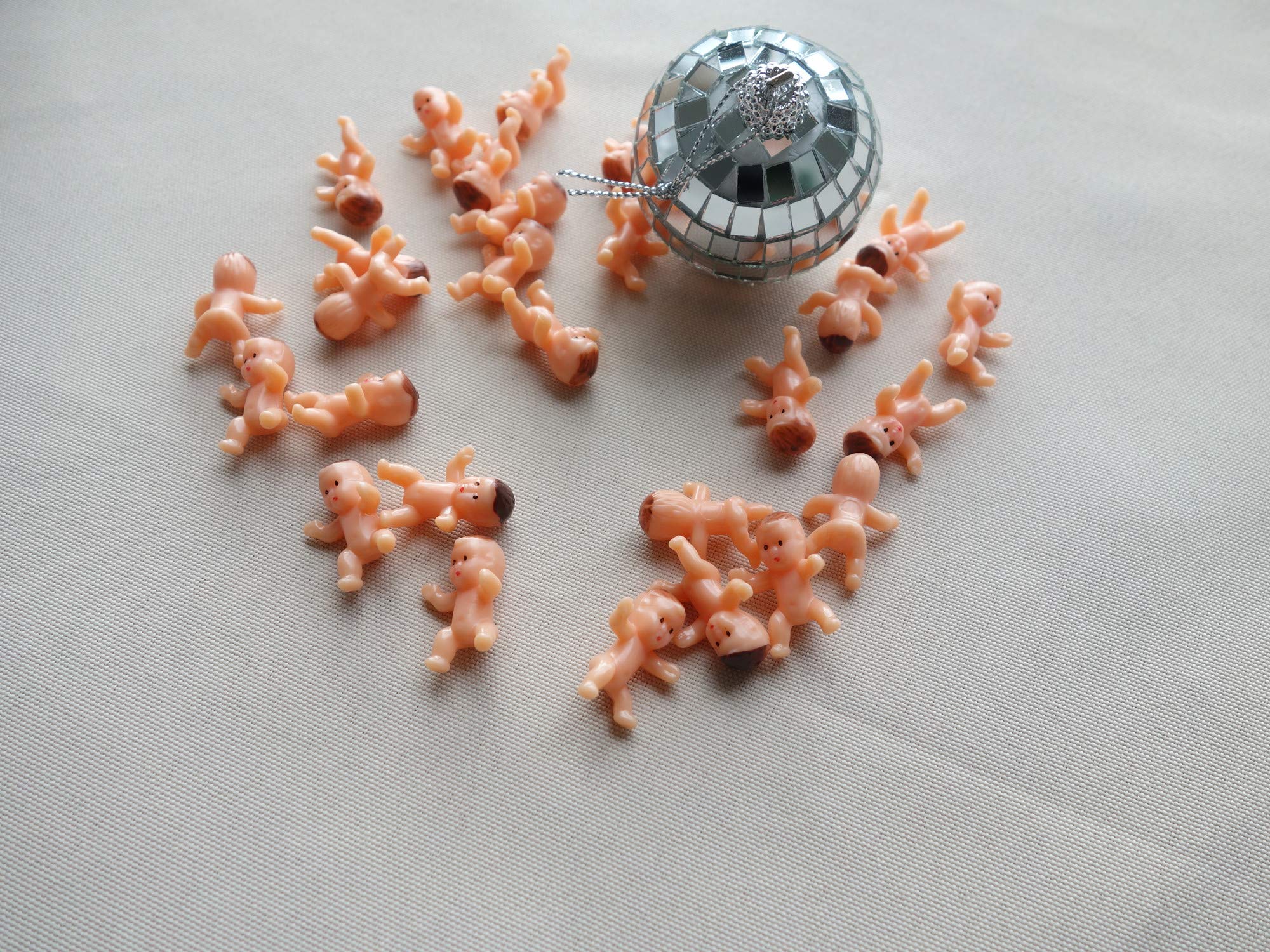 Erewa 50 Pcs 1 Inch Mini Plastic Babies for Ice Cube Game Baby Shower Games Party Favor and Decorations